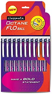 Classmate Octane Flo Blue Ball Pen - Pack of 2 (20 + 2 pens)